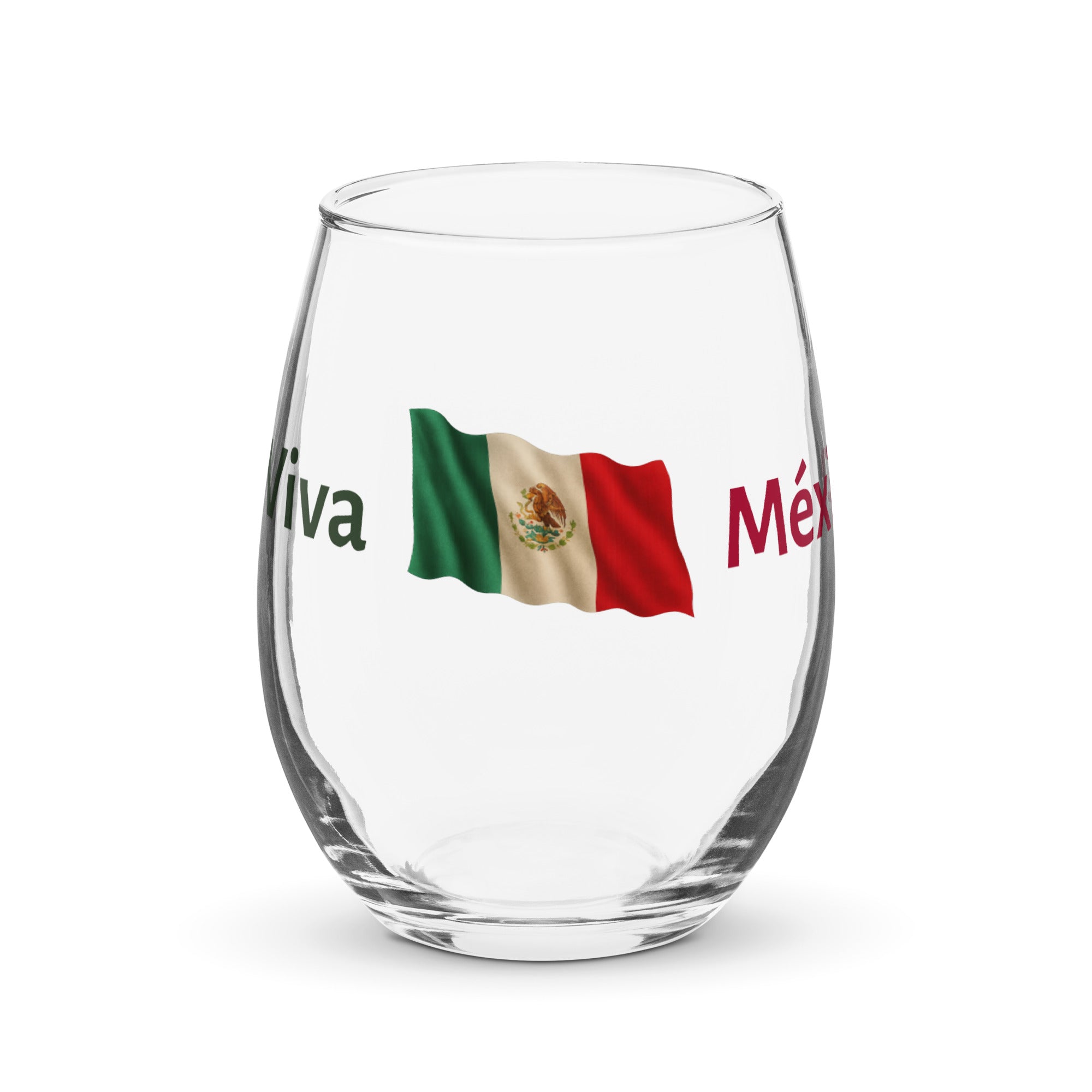 Vaso de 15oz. Estilo Copa sin pie - Viva México , Glass Stemless 150z ...